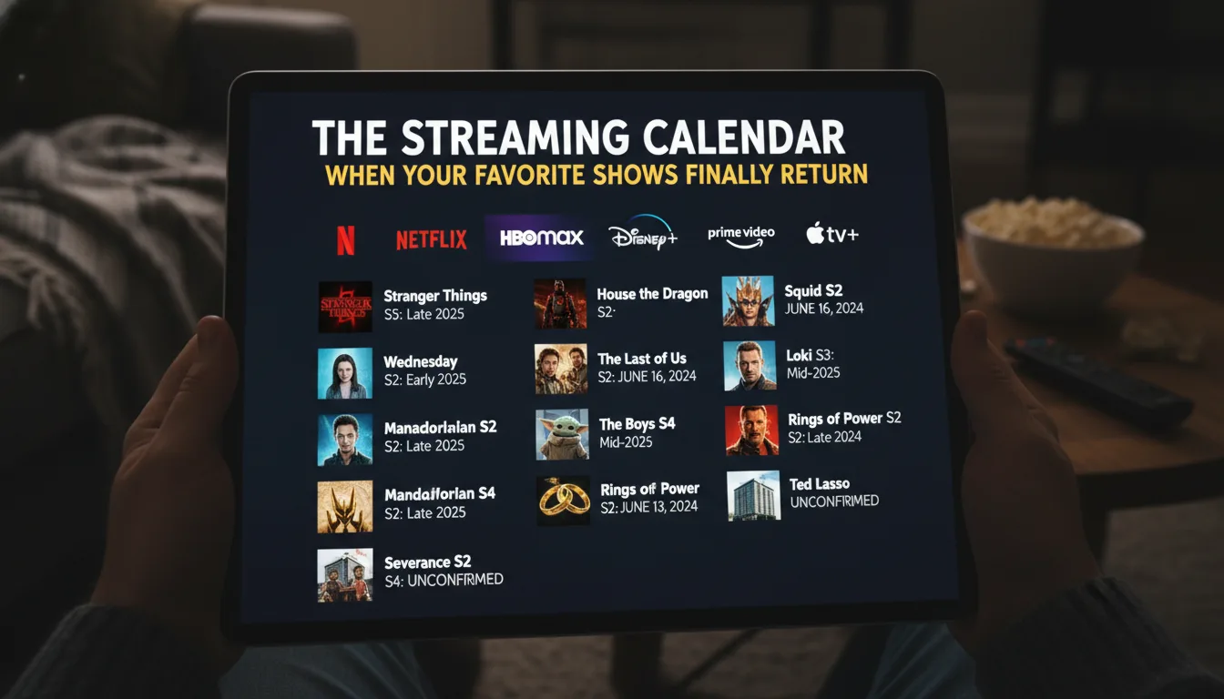 The Streaming Calendar: When Your - The Digital Weekly